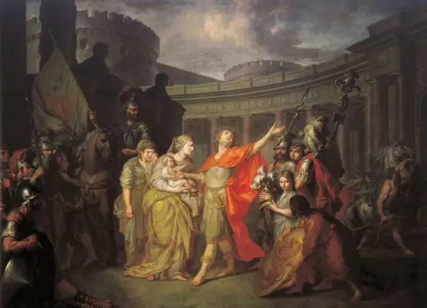 Losenko - Hector se afskeid van Andromache. 1773