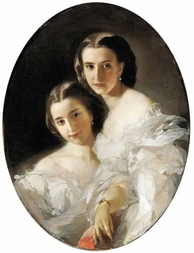 Makarov - Portrait of Olga and Varvara Arapov