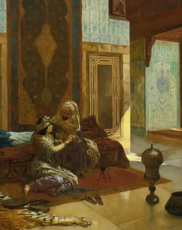 rəssam Rudolf Ernst (Rudolf Ernst) rəsm əsərləri - 03