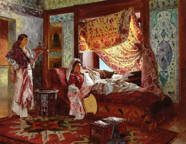 rəssam Rudolf Ernst (Rudolf Ernst) rəsm əsərləri - 06