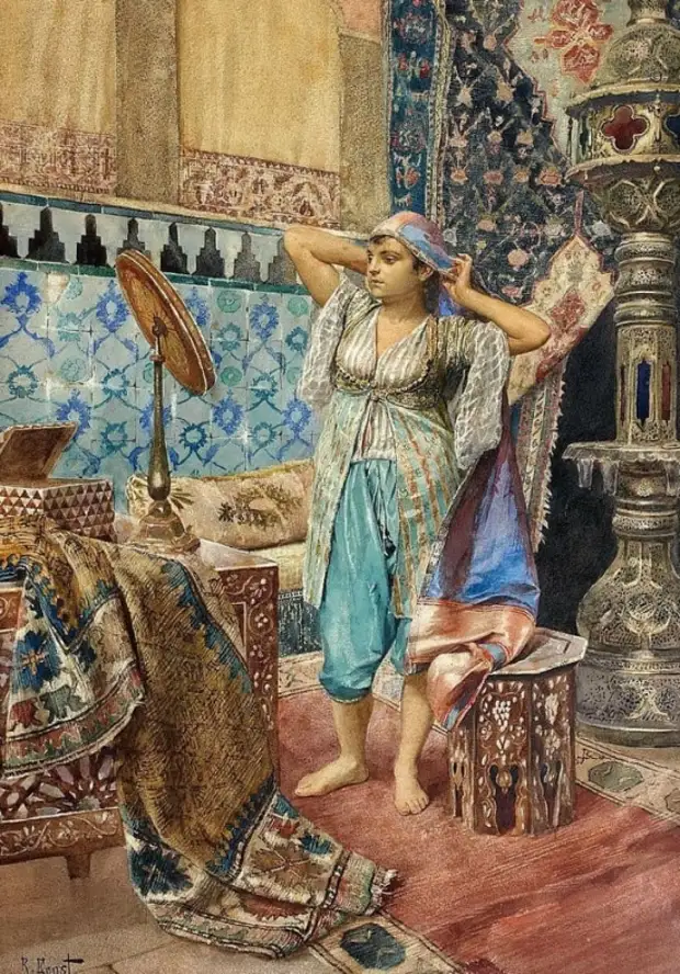 rəssam Rudolf Ernst (Rudolf Ernst) rəsm əsərləri - 08