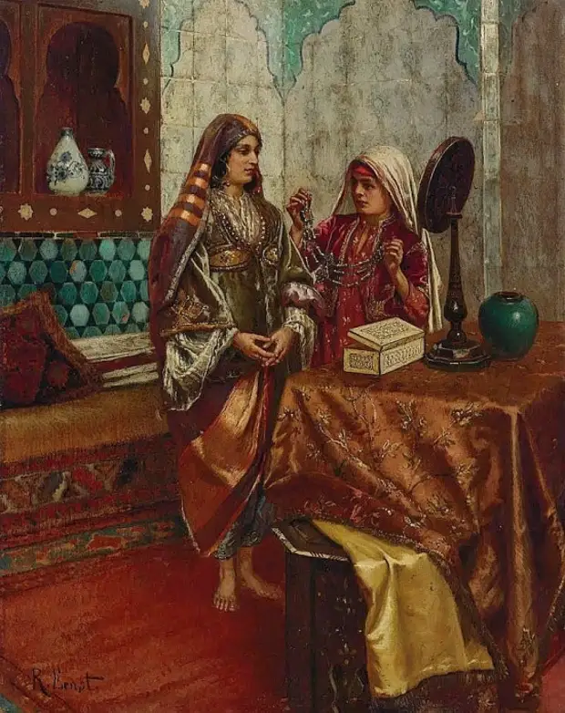 rəssam Rudolf Ernst (Rudolf Ernst) rəsm əsərləri - 09