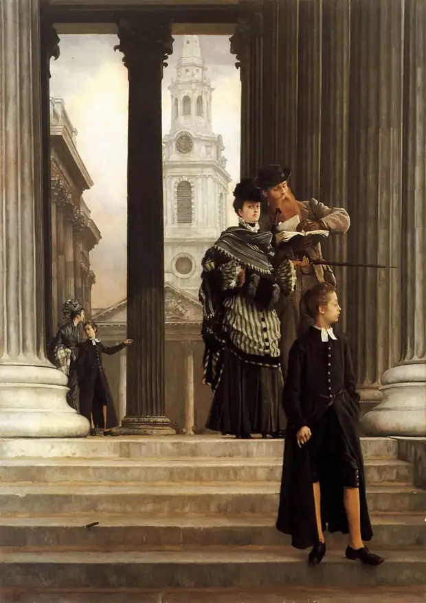 London Visitors, Author: Tissot, Jacques Joseph (Jacques Joseph Tissot) Tissot, Jacques Joseph (Painting on Gallerix.ru)