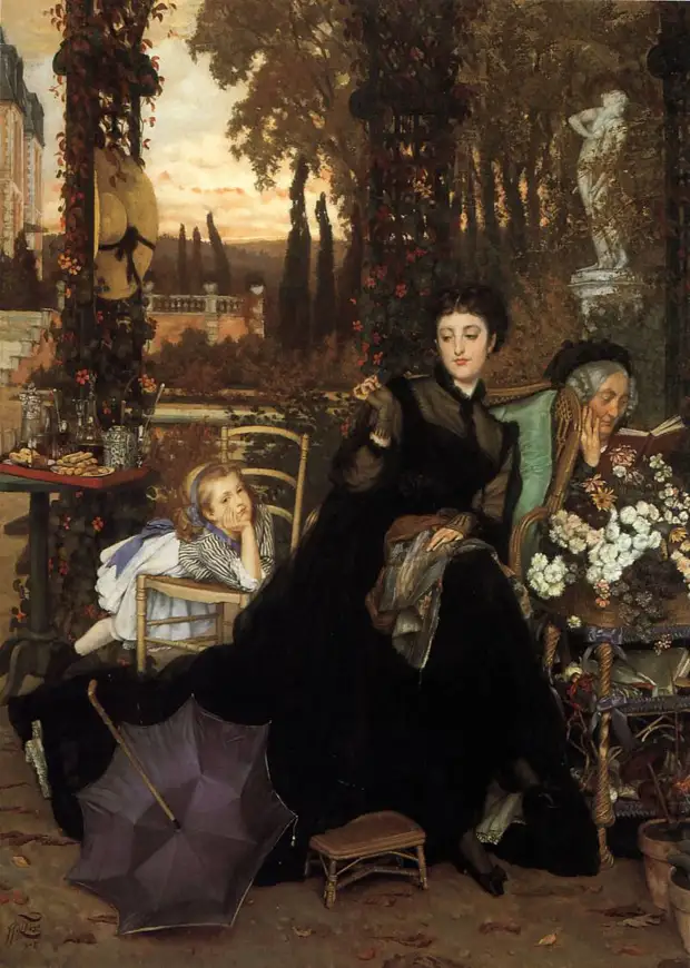 A Widow, Author: Tissot, Jacques Joseph (Jacques Joseph Tissot) Tissot, Jacques Joseph (পেইন্টিং অন Gallerix.ru)