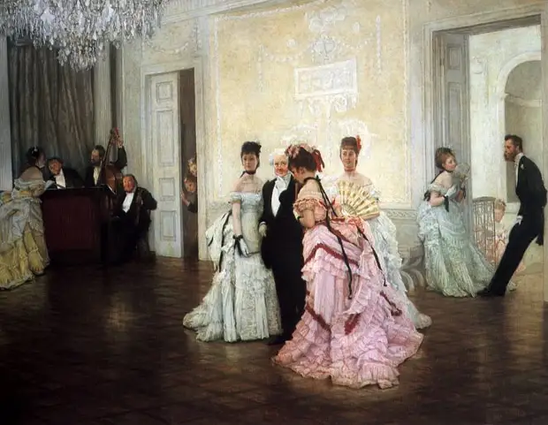 Muito cedo, Autor: Tissot, Jacques Joseph (Jacques Joseph Tissot) Tissot, Jacques Joseph (pintura em Gallerix.ru)