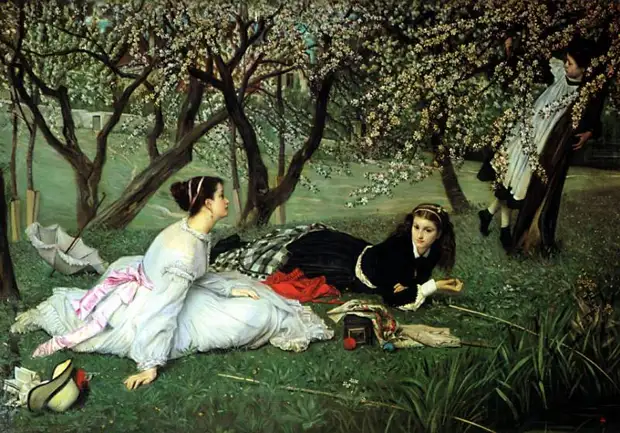 ger-Tissot-LePrintemps, Autore: Tissot, Jacques Joseph (Jacques Joseph Tissot) Tissot, Jacques Joseph (Pittura su Gallerix.ru)