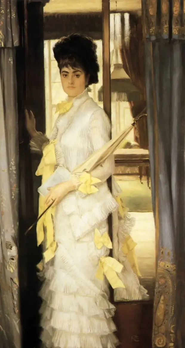 Potret Nona Lloyd, Penulis: Tissot, Jacques Joseph (Jacques Joseph Tissot) Tissot, Jacques Joseph (Lukisan di Gallerix.ru)