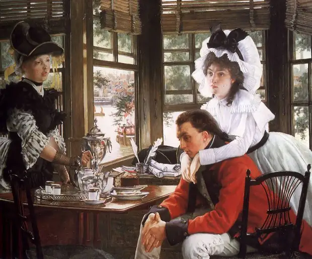 ცუდი ამბები, ავტორი: Tissot, Jacques Joseph (Jacques Joseph Tissot) Tissot, Jacques Joseph (ფერწერა Gallerix.ru– ზე)