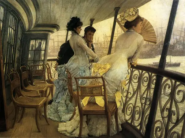 Galerija H.M.S. Kalkuta, Autors: Tissot, Jacques Joseph (Jacques Joseph Tissot) Tissot, Jacques Joseph (Painting on Gallerix.ru)