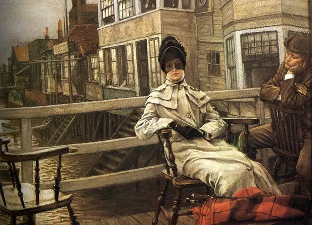 Waiting for the Ferry 2, Auteur: Tissot, Jacques Joseph (Jacques Joseph Tissot) Tissot, Jacques Joseph (Painting on Gallerix.ru)