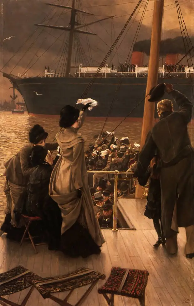 Aduh dina Mersey, Panulis: Tissot, Jacques Joseph (Jacques Joseph Tissot) Tissot, Jacques Joseph (Lukisan dina Gallerix.ru)