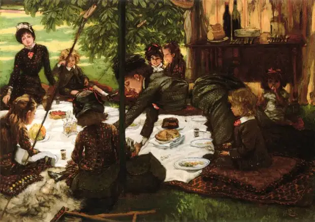 Festa das crianças, Autor: Tissot, Jacques Joseph (Jacques Joseph Tissot) Tissot, Jacques Joseph (pintura em Gallerix.ru)