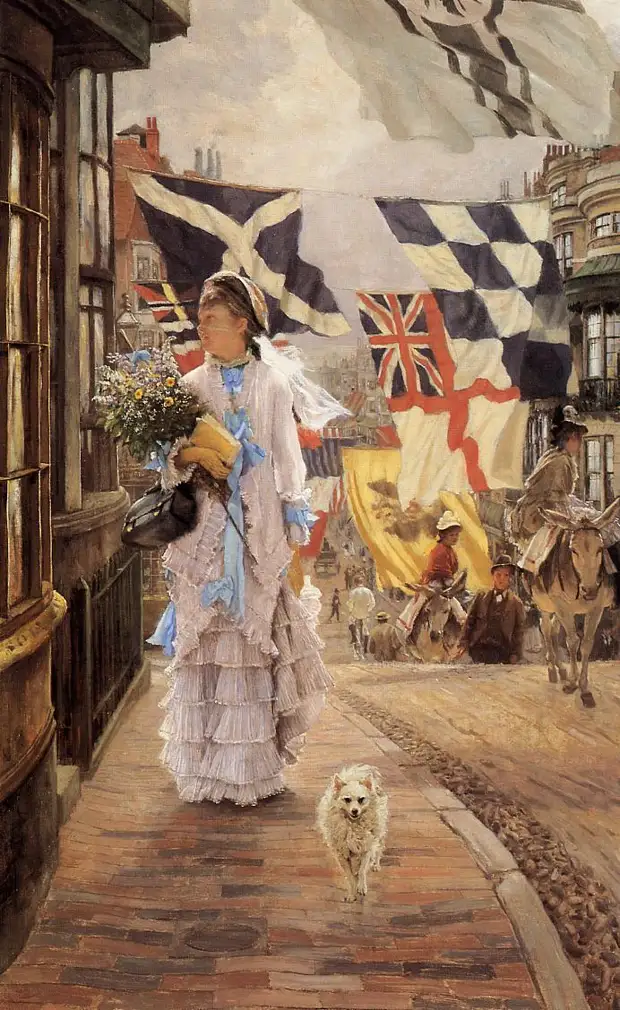 Tissot James Jacques Um dia de festa em Brighton, Autor: Tissot, Jacques Joseph (Jacques Joseph Tissot) Tissot, Jacques Joseph (pintura em Gallerix.ru)