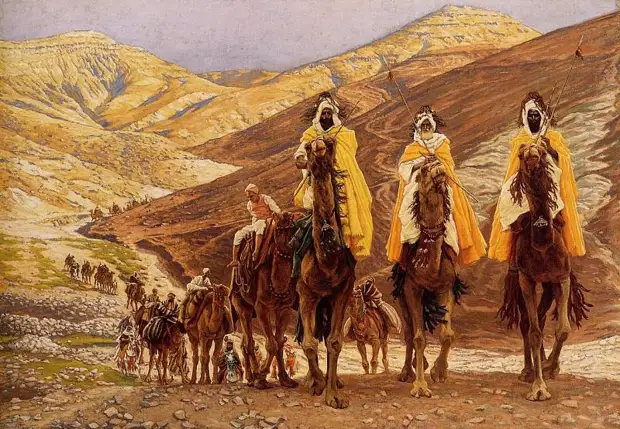 Tissot Viaggio dei Magi, Autore: Tissot, Jacques Joseph (Jacques Joseph Tissot) Tissot, Jacques Joseph (Pittura su Gallerix.ru)