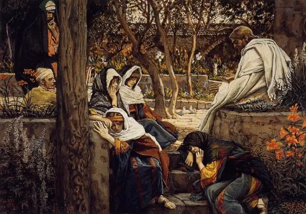 Tissot Jesus at Bethany, Autor: Tissot, Jacques Joseph (Jacques Joseph Tissot) Tissot, Jacques Joseph (Pintura em Gallerix.ru)