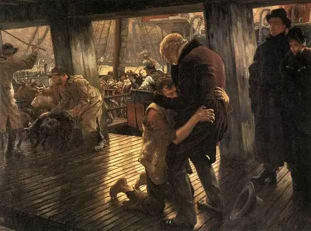 O Filho Pródigo, O Retorno, Autor: Tissot, Jacques Joseph (Jacques Joseph Tissot) Tissot, Jacques Joseph (Pintura em Gallerix.ru)