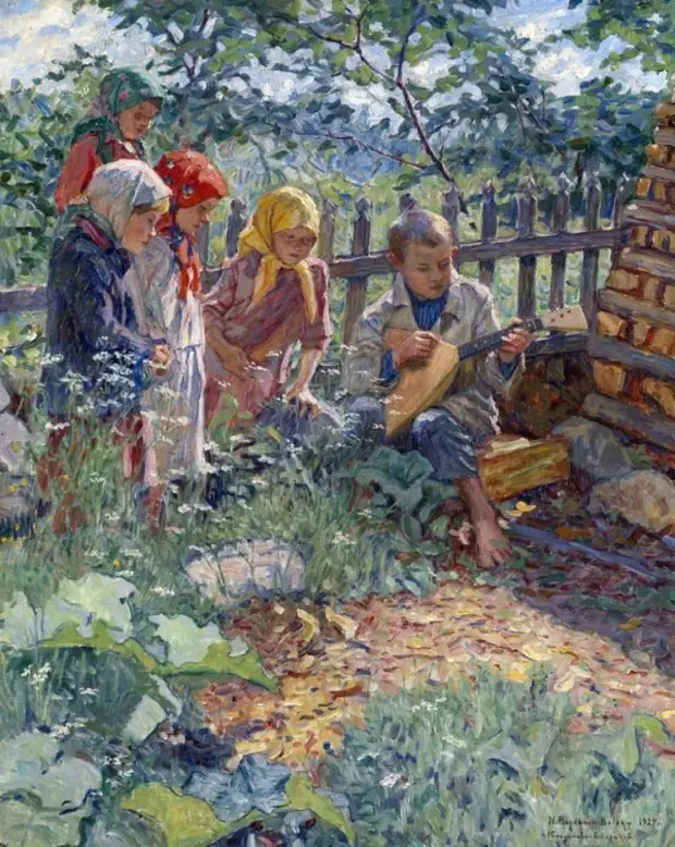 Artist Nikolay Bogdanov - Belsky (1868 - 1944). Pictures of Russian life