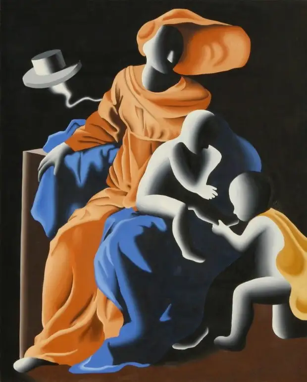 Slike likova bez lica. Mark Kostabi