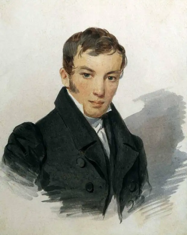 Sokolov - Portrait de V.A. Joukovski des années 1820