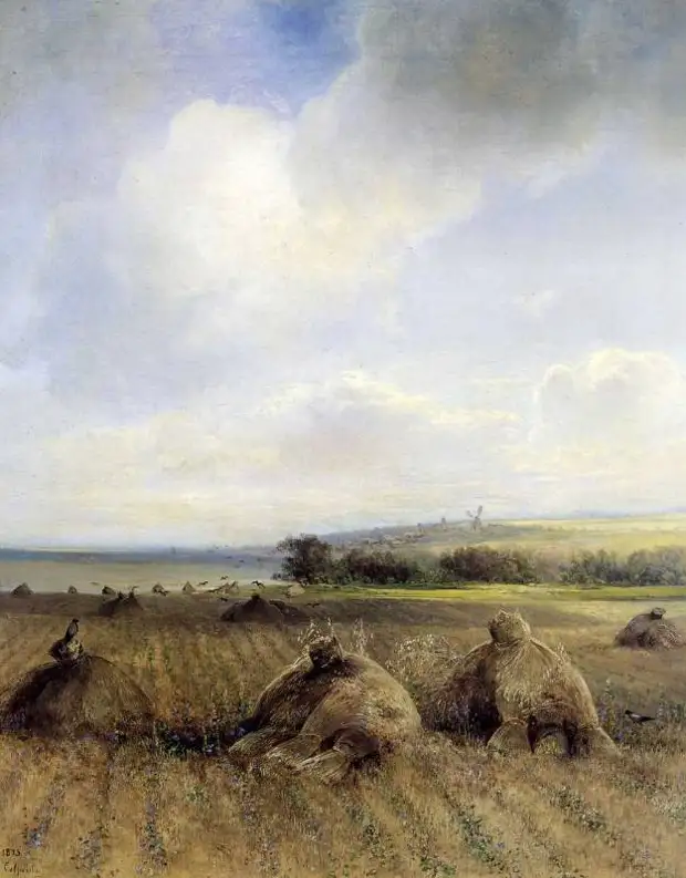 Savrasov - D'ici la fin de l'été sur la Volga. 1873