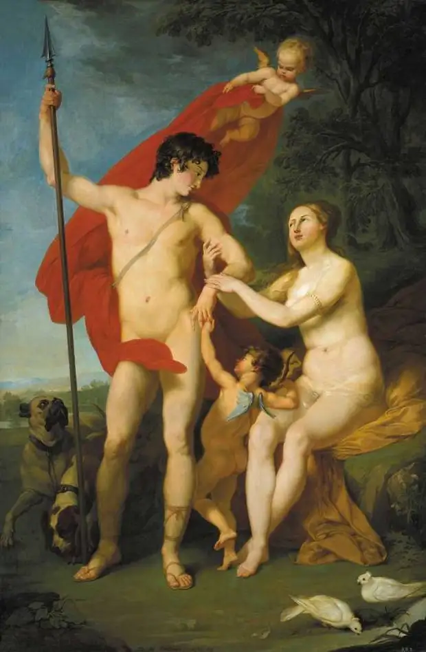 Sokolov Peter (1753-1791) - Venuše a Adonis. 1782