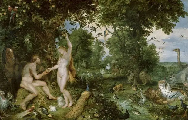 Allegory ninu kikun ti awọn oluwa atijọ ti ile -iwe Flemish.