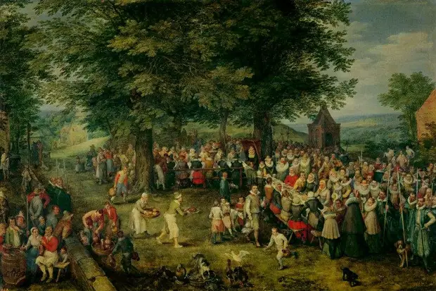 Allegory in the painting of the old masters of the Flemish school.