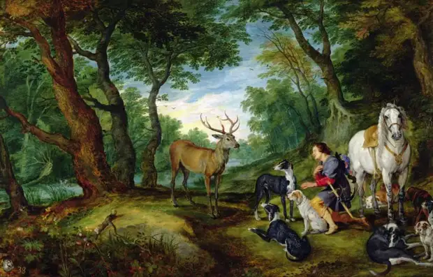 Allegory in the painting of the old masters of the Flemish school.