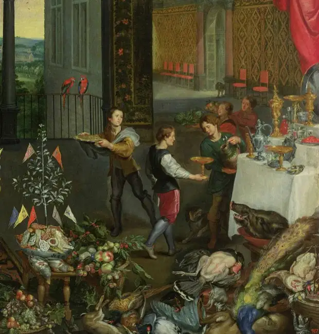 Allegory in the painting of the old masters of the Flemish school.