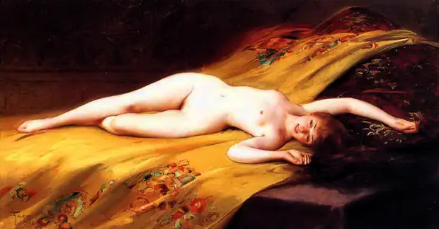 Espanjalainen taiteilija Luis Ricardo Falero.