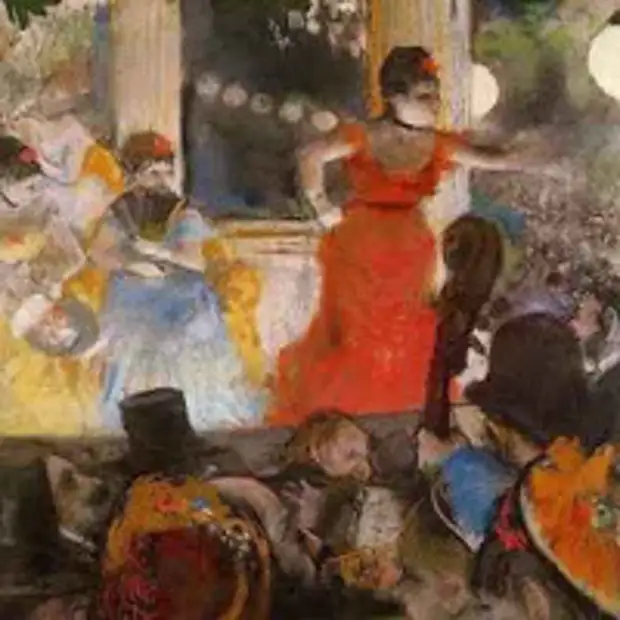 proba na pozornici. 1874. godine Edgar Degas