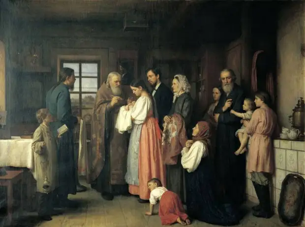 Karneev Akim (1833-1896). Christening