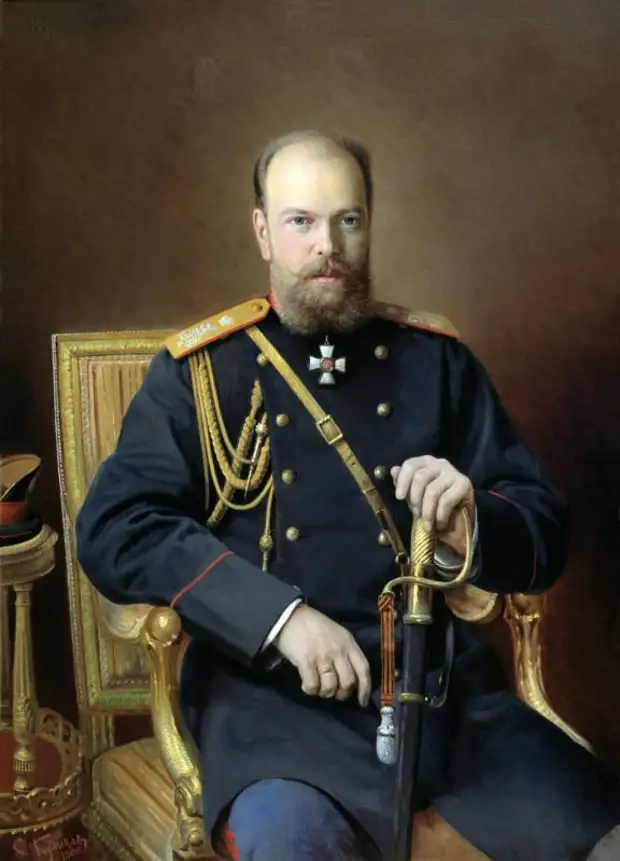 Kulikov Iwan (1875-1941). Porträt von Alexander III