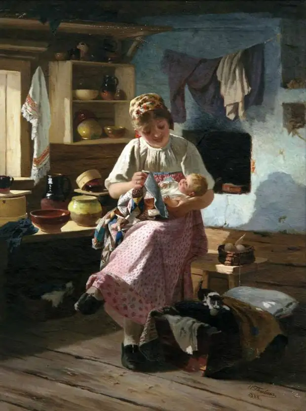 Pelevin Ivan (1840-1917). Förstfödda. 1888