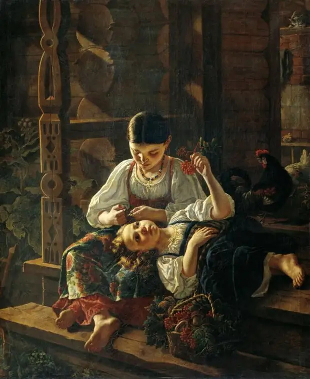 Felitsyn Rostislav (1830-1904). Di buruan gubuk