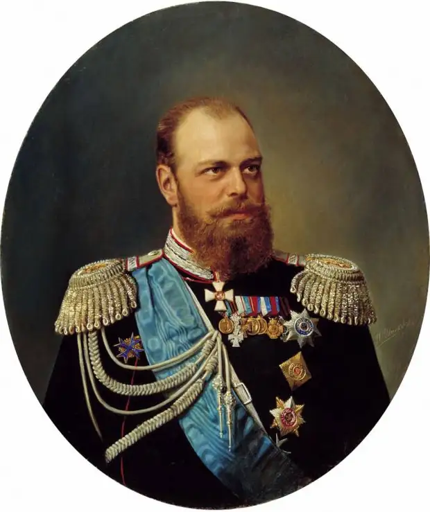 Schilder Nikolai (1828-1898) Aleksander III portree