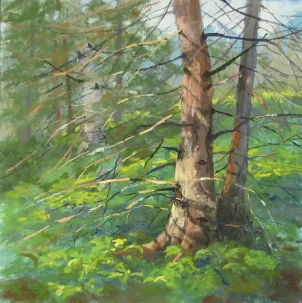 Lisa Stauffer, pastel.