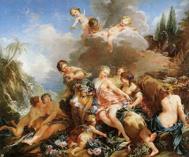 Artista Francois Boucher.