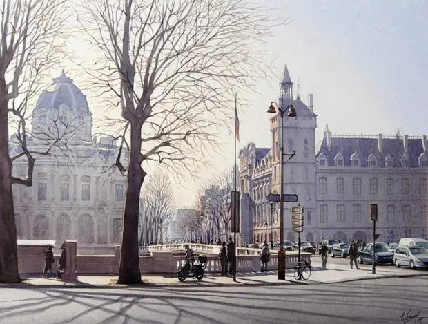 París nas encantadoras obras do artista Thierry Duval