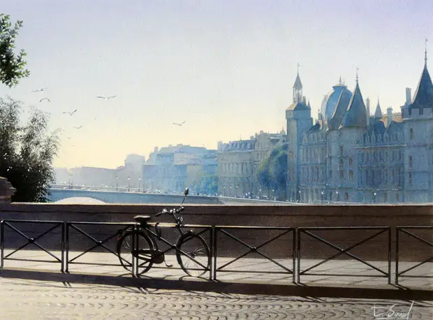 Paris i de charmerende værker af kunstneren Thierry Duval