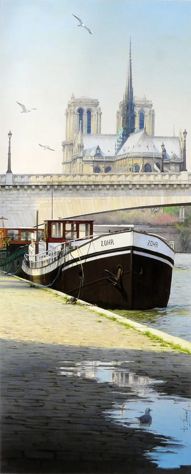 París nas encantadoras obras do artista Thierry Duval