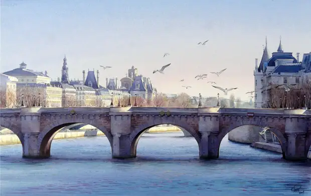 París nas encantadoras obras do artista Thierry Duval