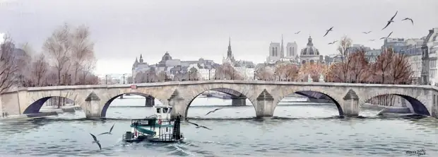 París nas encantadoras obras do artista Thierry Duval