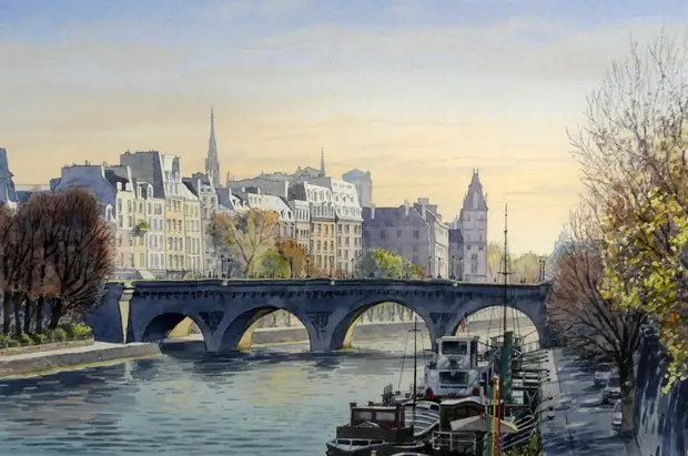 Paris i de charmerende værker af kunstneren Thierry Duval