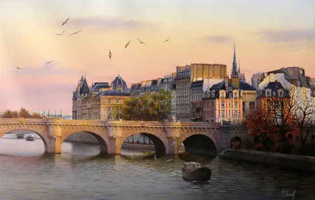 Ang Paris sa mga kaanyag nga buhat sa artista nga si Thierry Duval