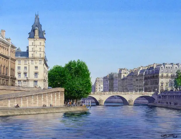 Paris i de charmerende værker af kunstneren Thierry Duval