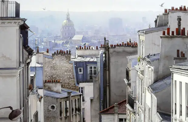 Paris i de charmerende værker af kunstneren Thierry Duval