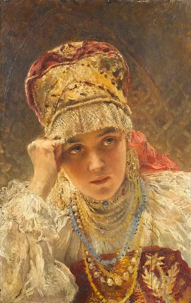 Ealaíontóir Konstantin Egorovich Makovsky.