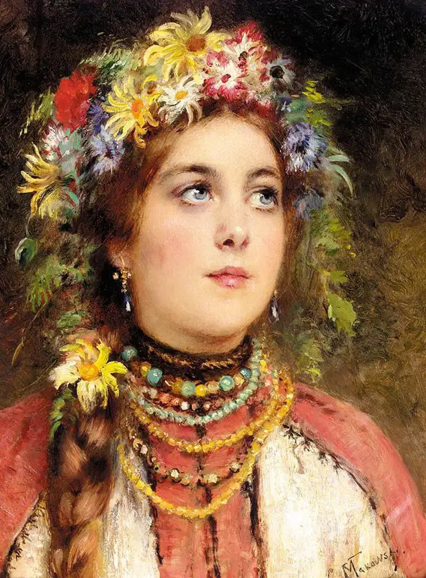 ສິລະປິນ Konstantin Egorovich Makovsky.