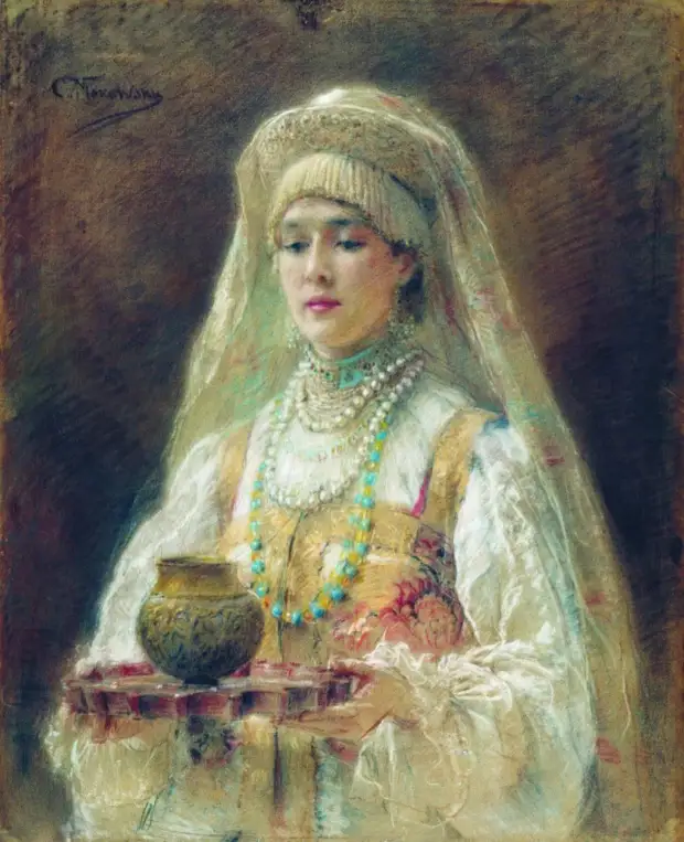 Ealaíontóir Konstantin Egorovich Makovsky.